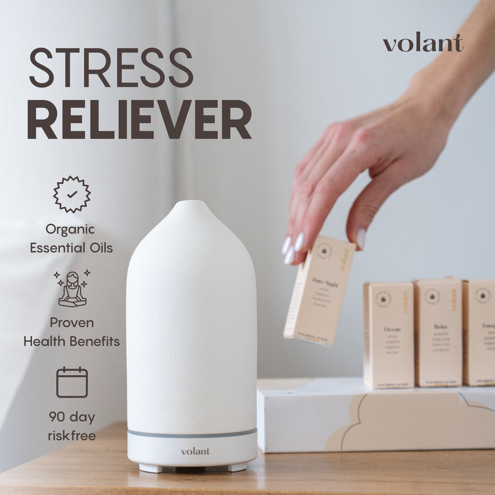 White Essential Oil Diffuser for Aromatherapy | volant