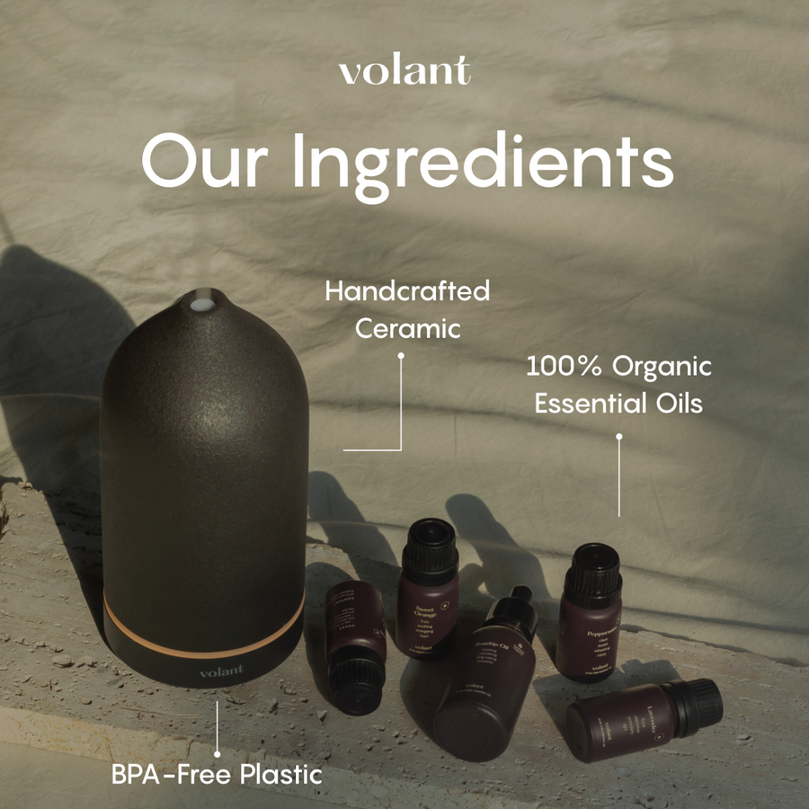 White Essential Oil Diffuser for Aromatherapy | volant